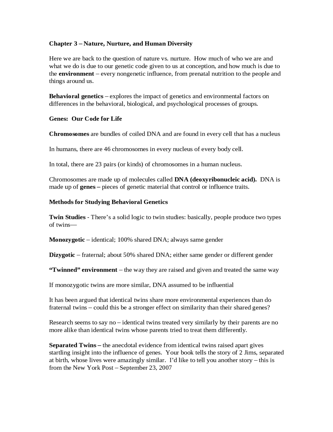 Nature, Nurture, and Human Diversity - Introduction to Physics | PSYC ...