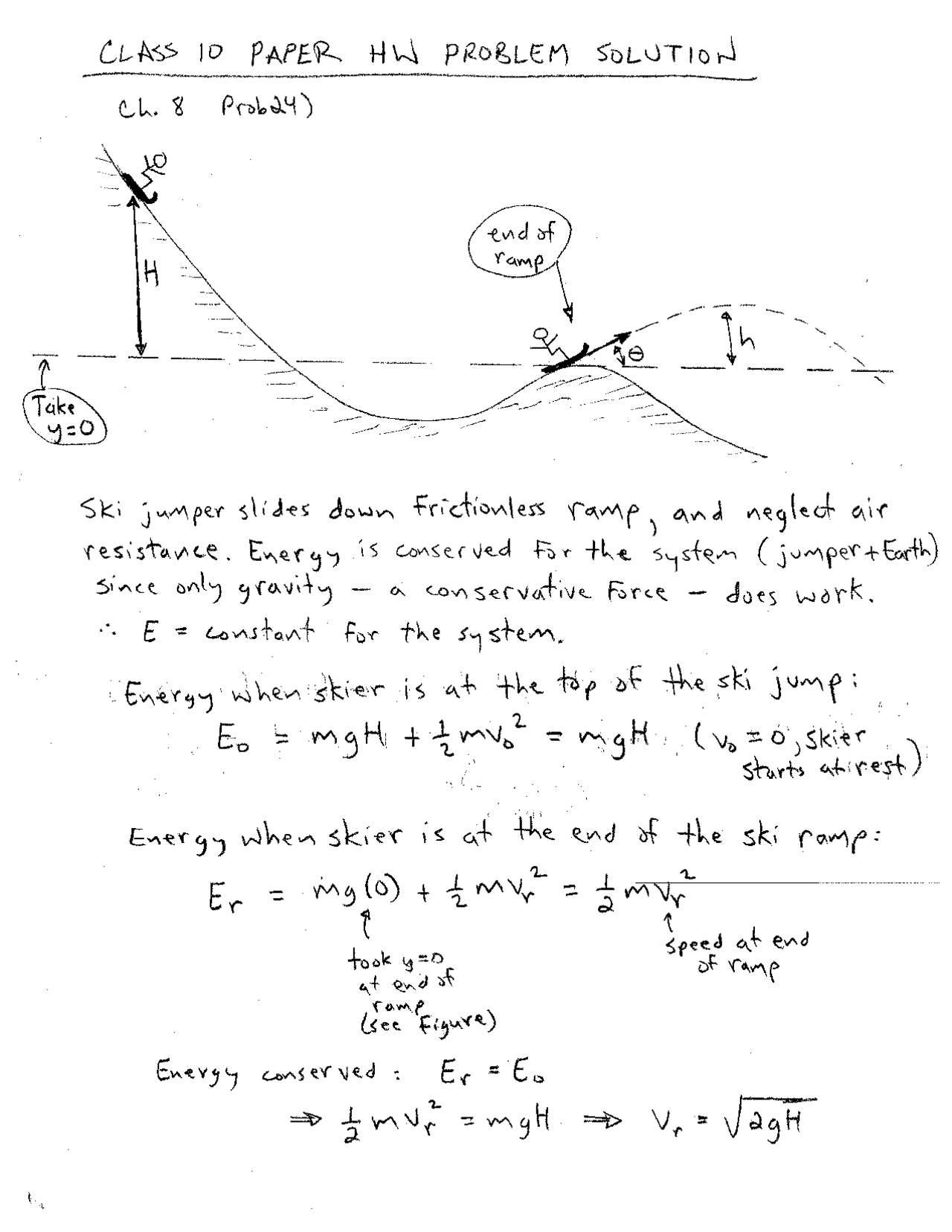 Physics I Resolution For Homework 10 Phys 1100 Docsity