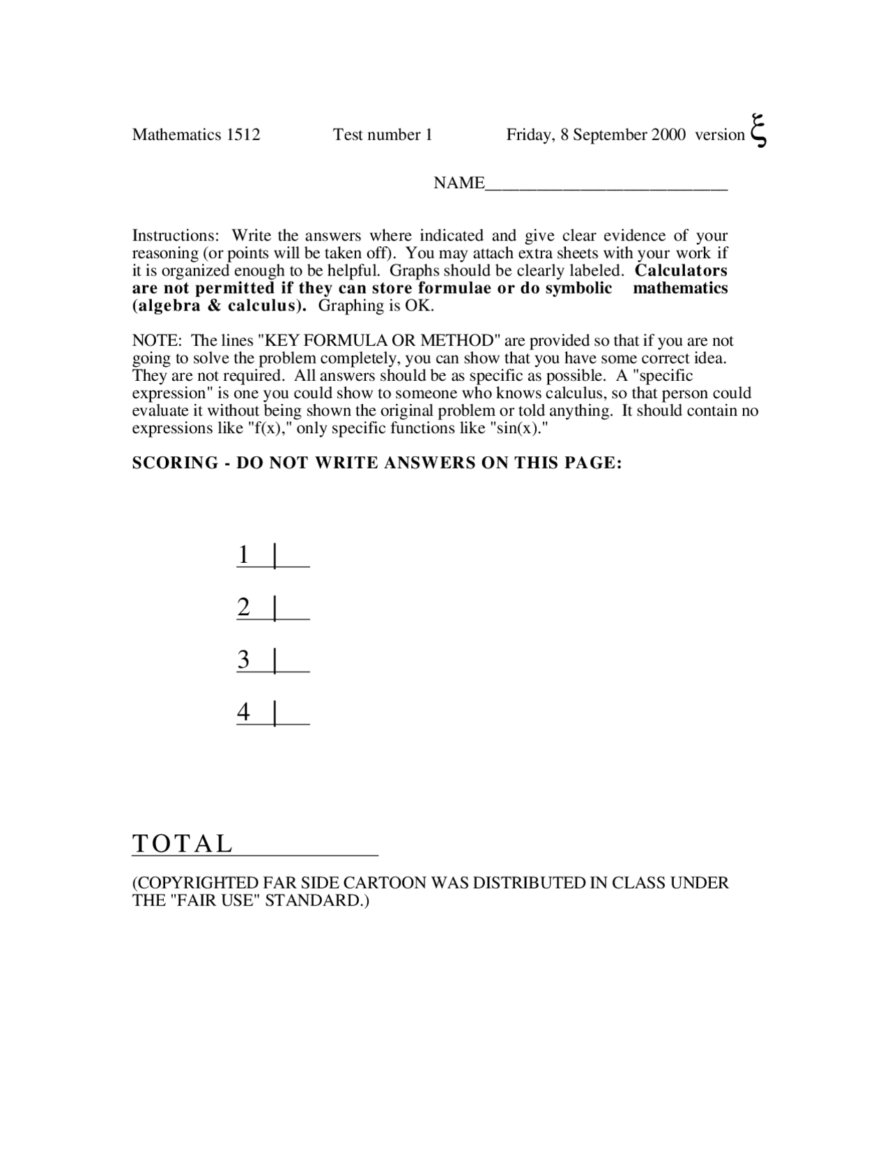 Solution Key For Exam 1 Honors Calculus Ii Math 1512 Docsity