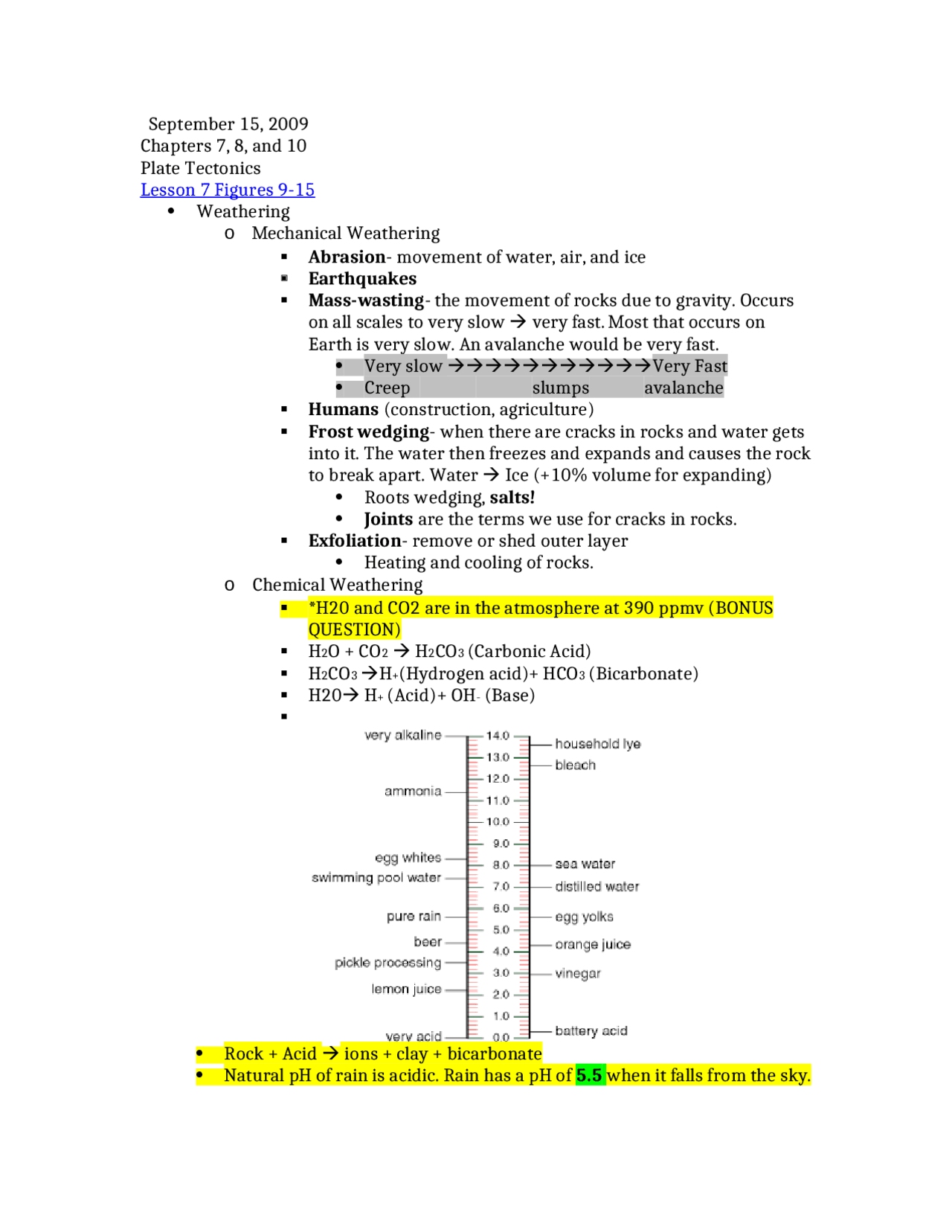 Plate Tectonics Lecture Handout Geol 1121 Docsity