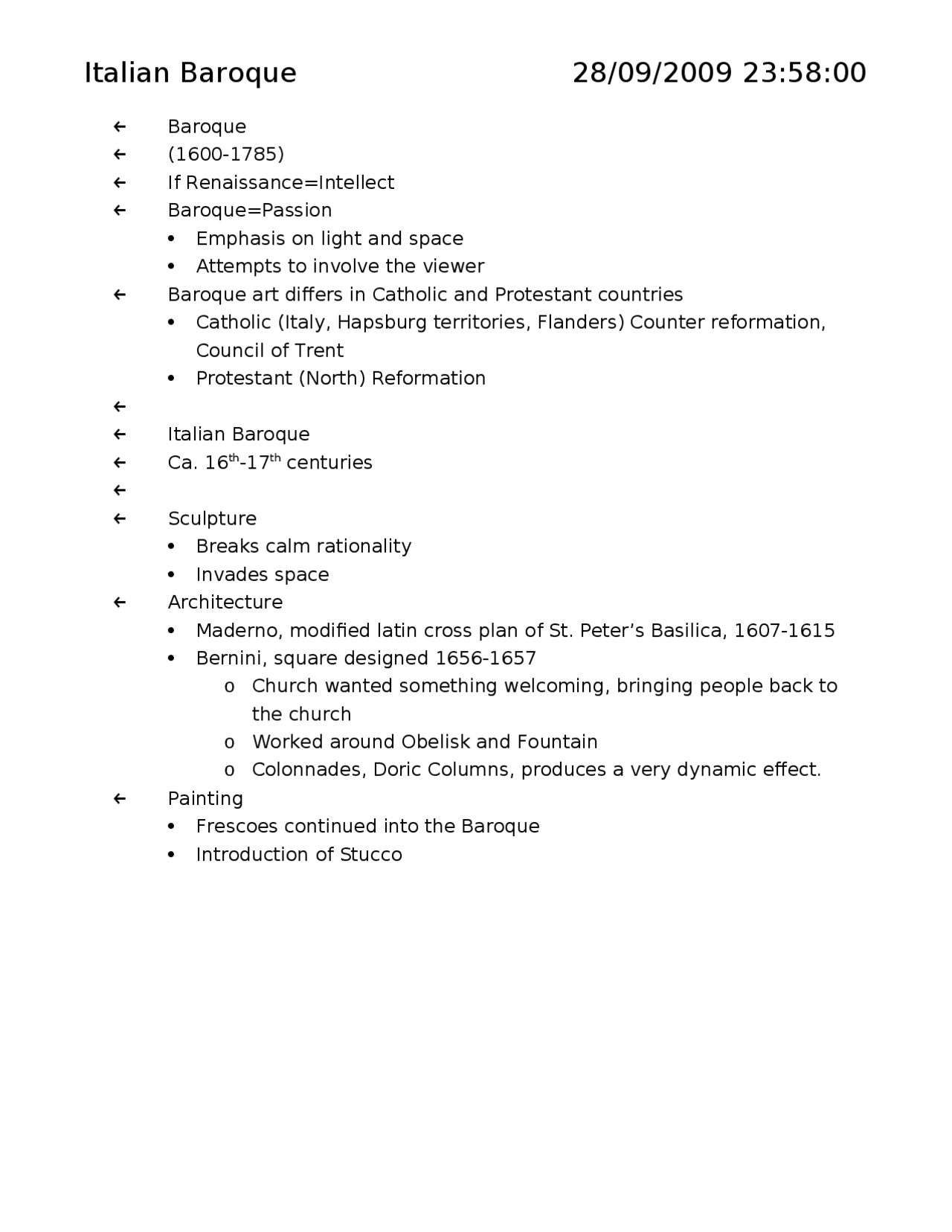 Italian Baroque Art: A Period of Passion and Drama (1600-1785) - Prof ...