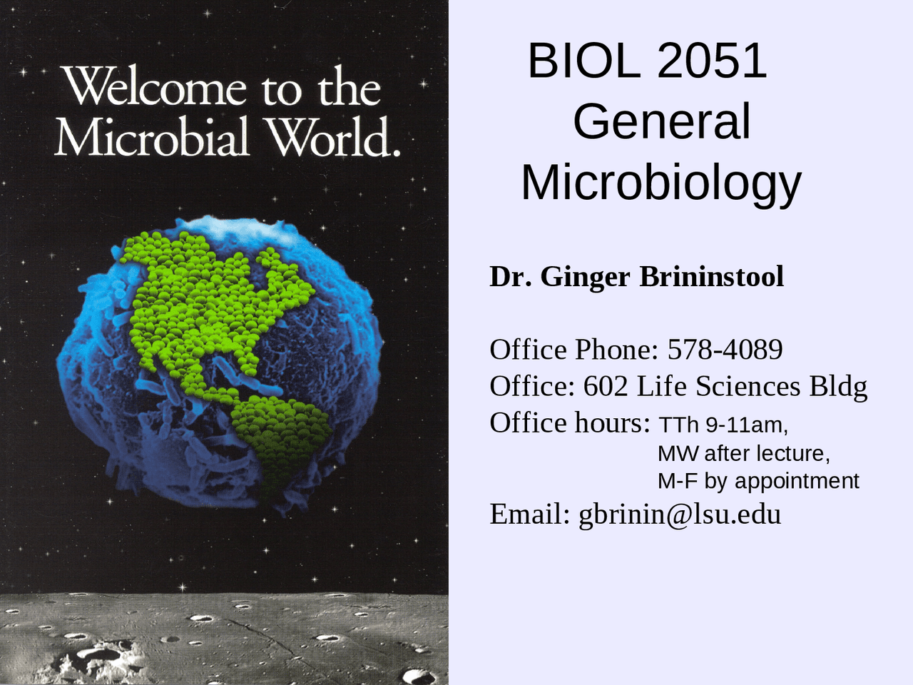 Lecture Slides For General Microbiology Biol 2051 Docsity