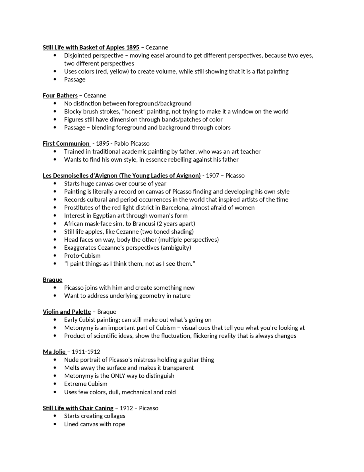 Notes on Introduction to Visual Arts | ARH 301 | Study notes Art | Docsity