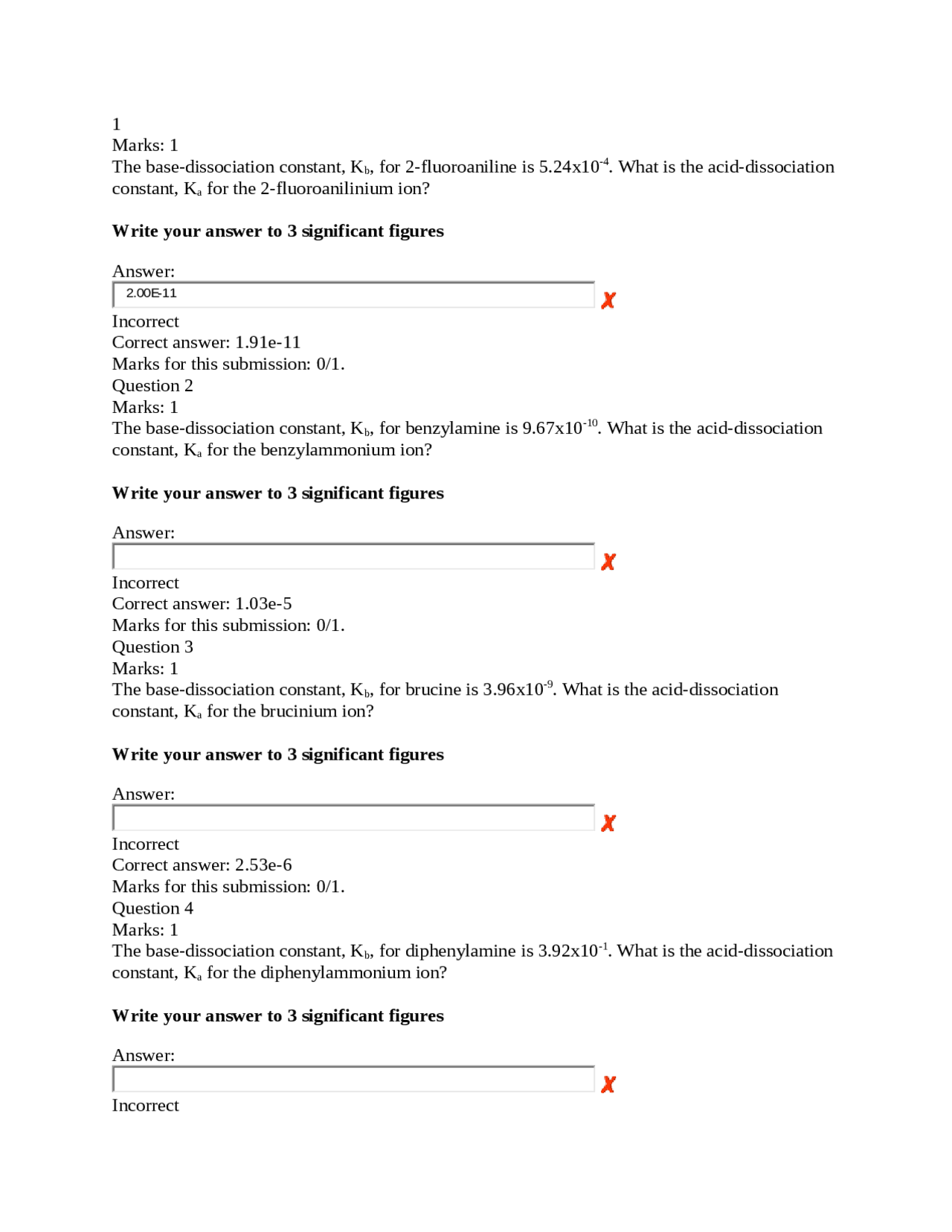 10 Questions Introduction To Chemistry Ll Quiz Che 1102 Docsity