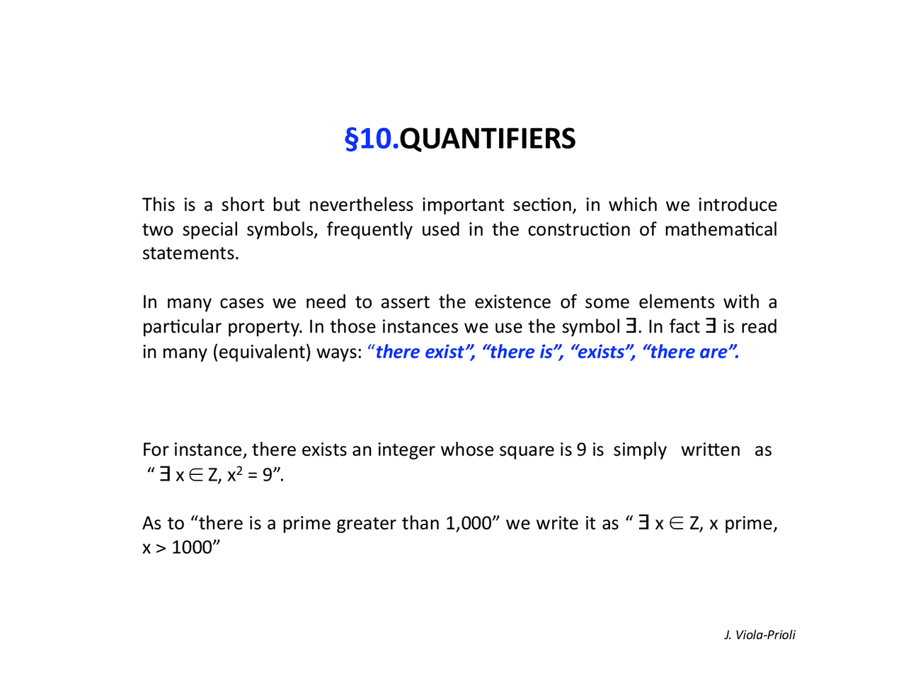 Notes On Quantifiers Honors Discrete Mathematics Mad 2104 Docsity
