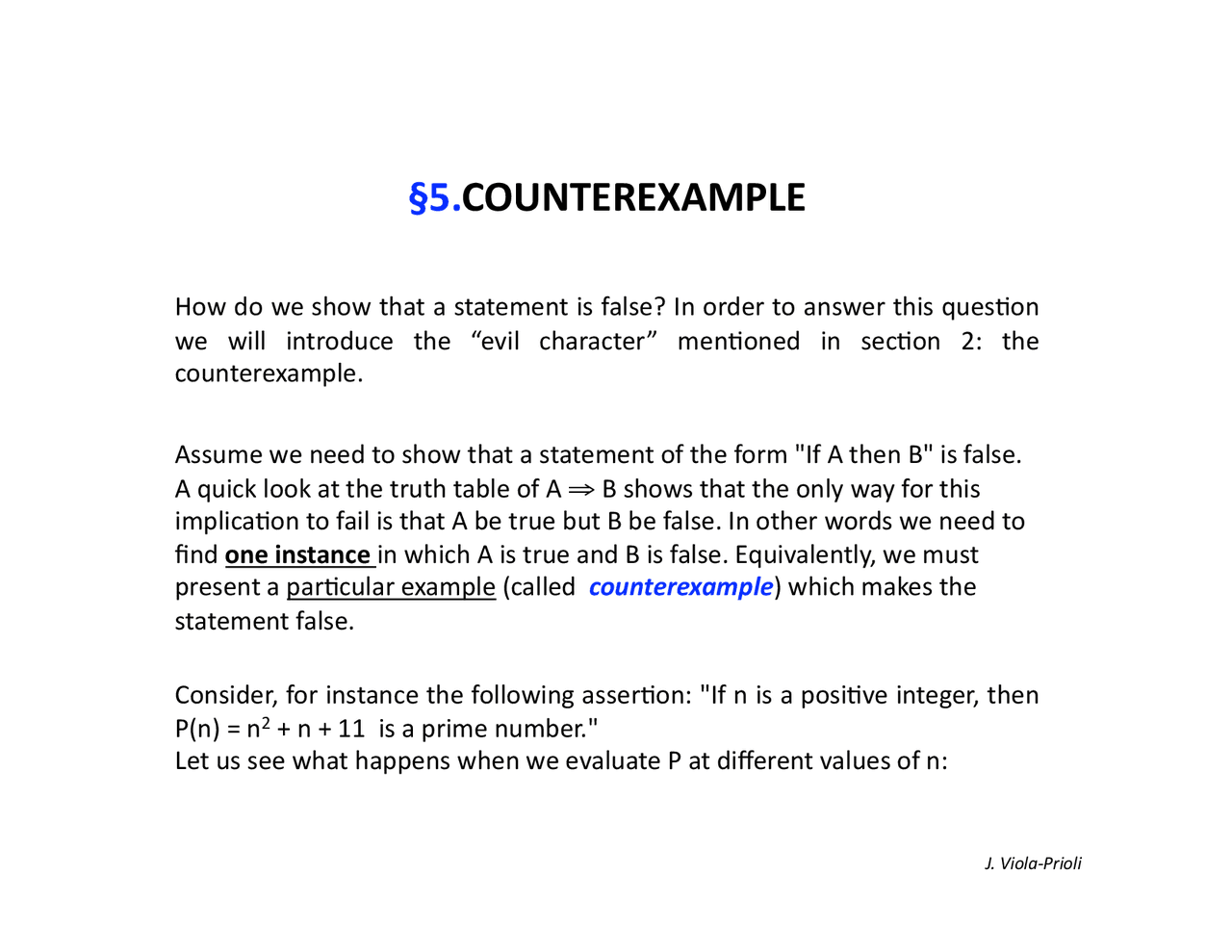 Counterexample Honors Discrete Mathematics Note 5 Mad 2104 Docsity