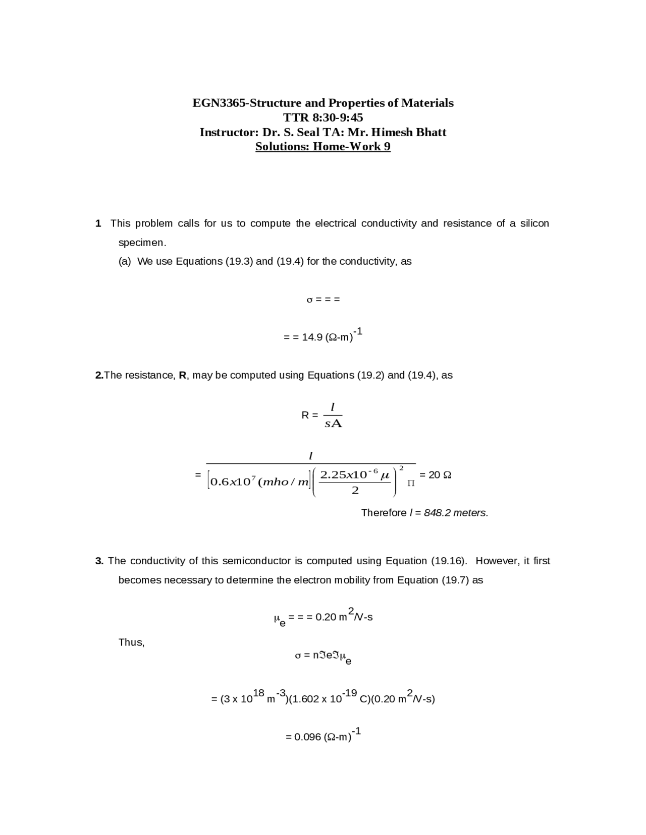 Homework 9 With Answers Structure And Properties Of Materials Egn