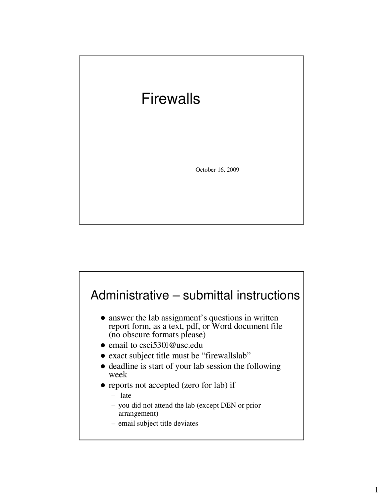 Lecture Slides On Firewalls Security Systems Csci 530 Docsity 3682