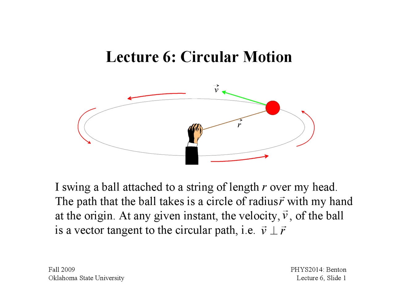 Circular Motion Lecture Slides Phys 2014 Docsity