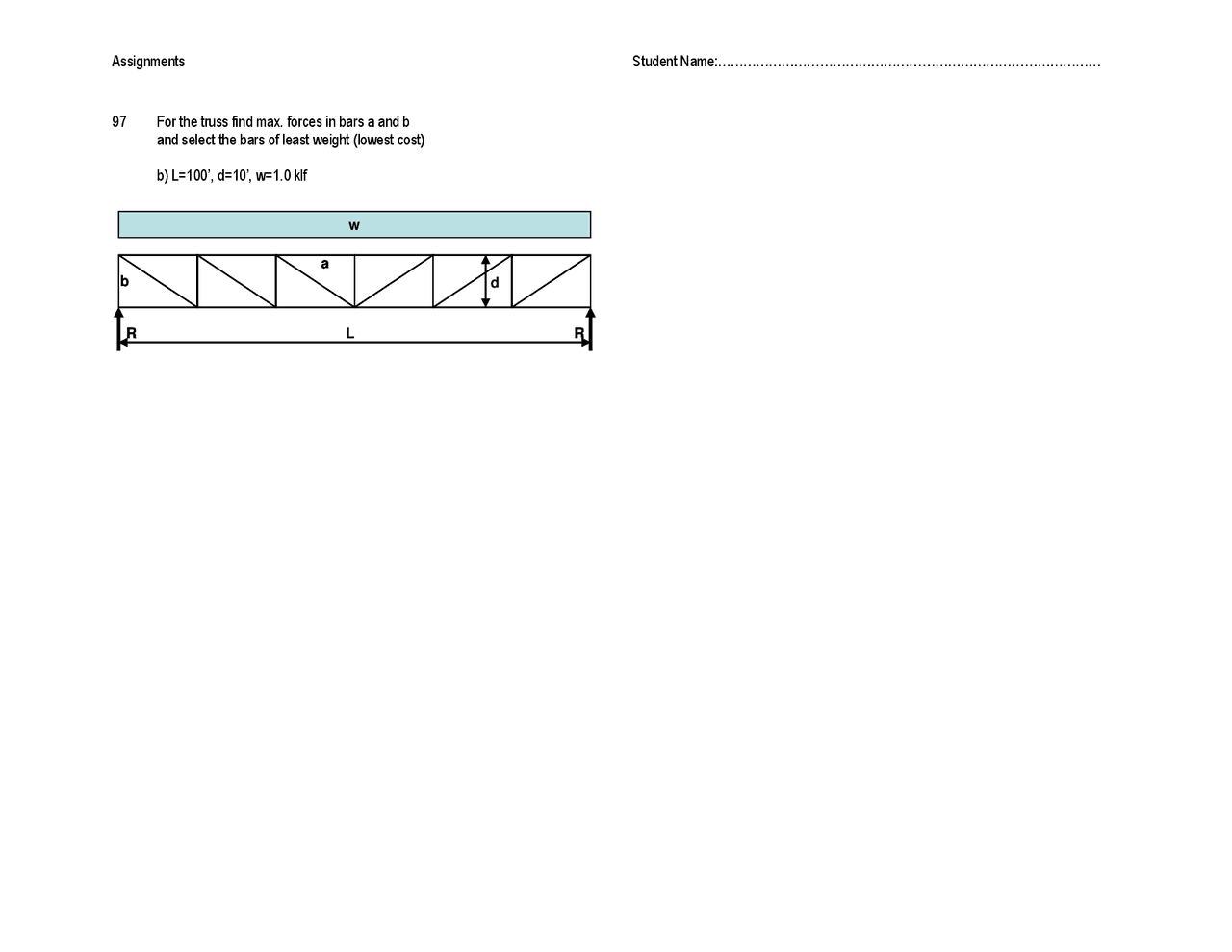 Practice Assignments Building Structures And Seismic Design Arch