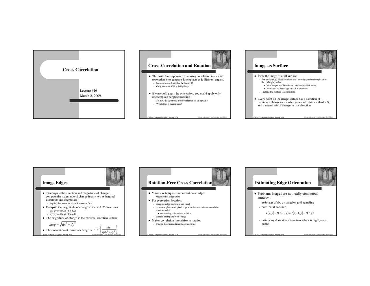 Cross Correlation Lecture Slides Cs 510 Docsity