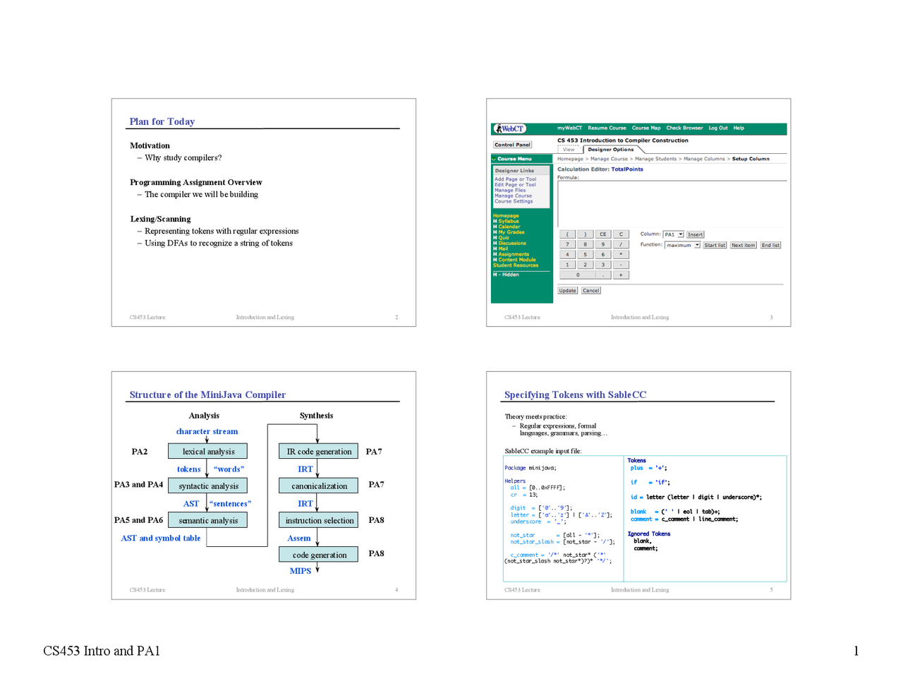 Motivation And Scanning Lecture Slides Cs 453 Docsity