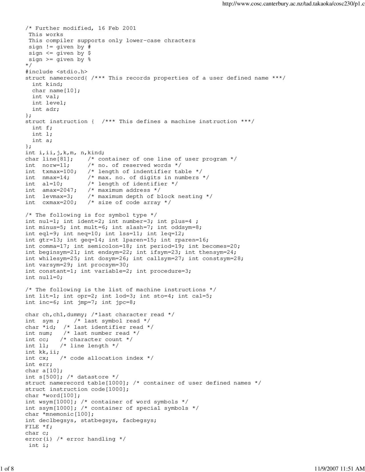Structure Instruction - Systems Software - Lecture Notes | COP 3402 ...
