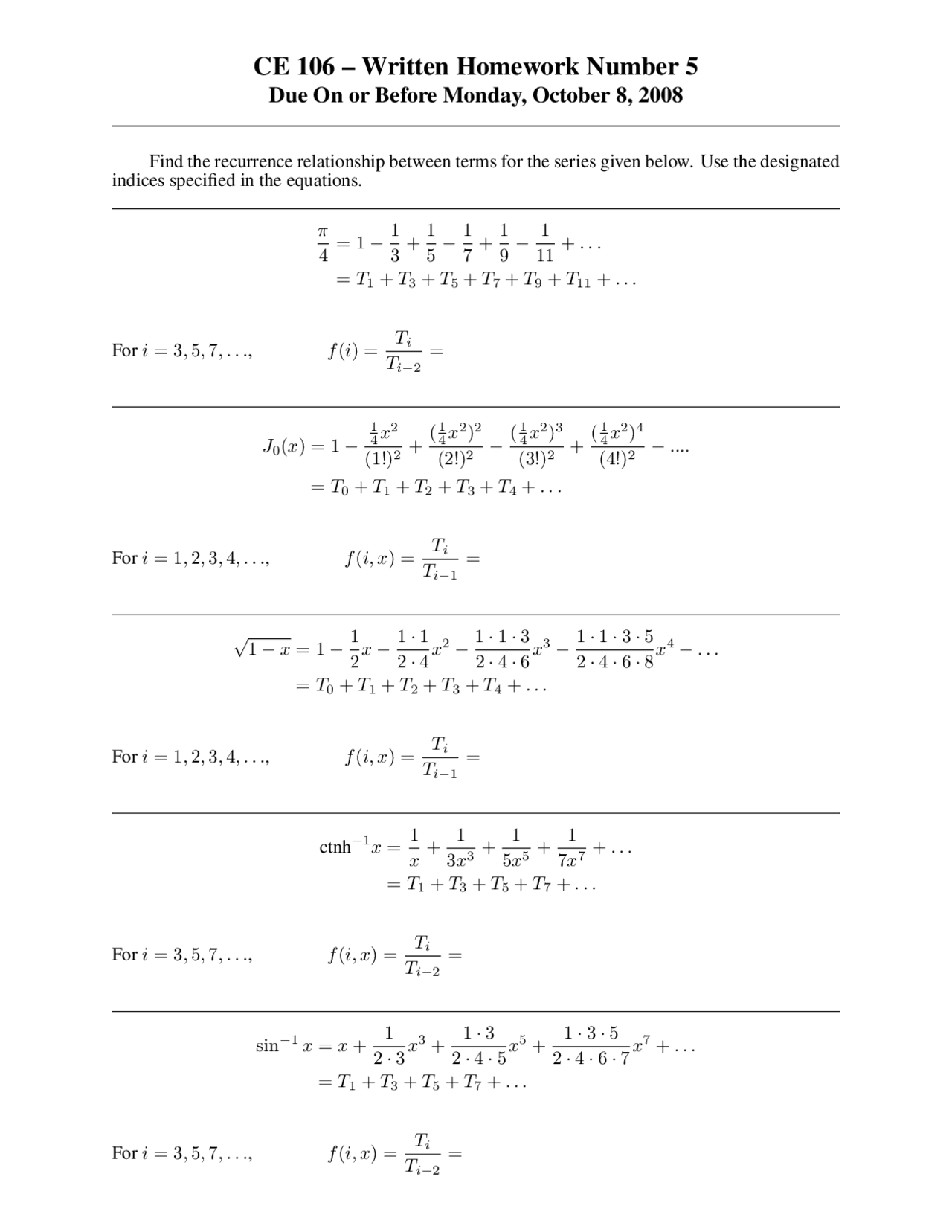 Design And Planning Of Civil Engineering Systems Assignment 5 Ce