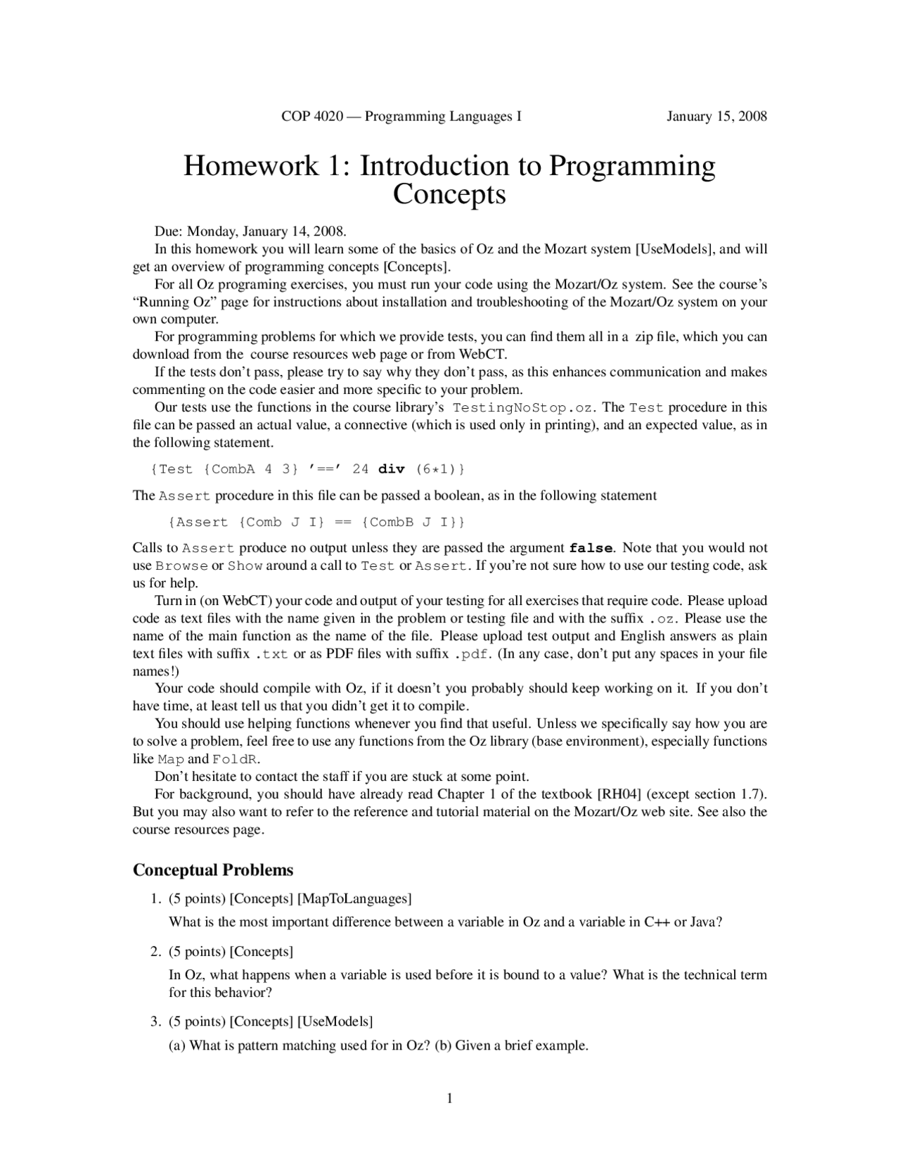 10 Problems On Introduction To Programming Concepts Assignment 1 7442