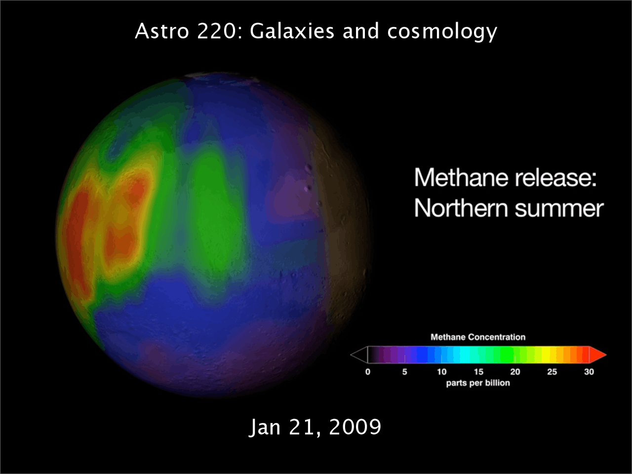 Astronomy Methane Release In Galaxies And Cosmology Astr 220 Docsity
