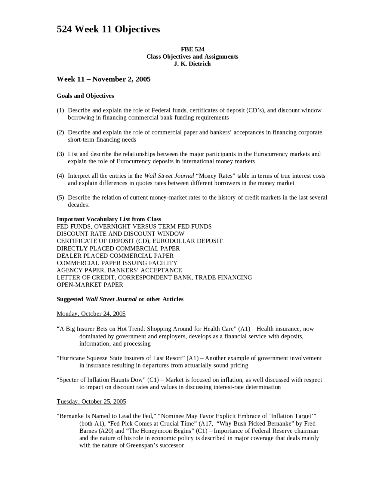 Class Objectives And Assignments Paper FBE 524 Docsity class-objectives-and-assignments-paper-fbe-524-docsity