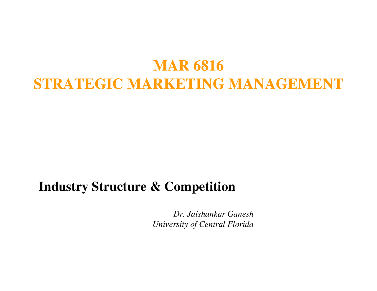 Strategic Marketing Management - Study Materials | 1795594 - Docsity