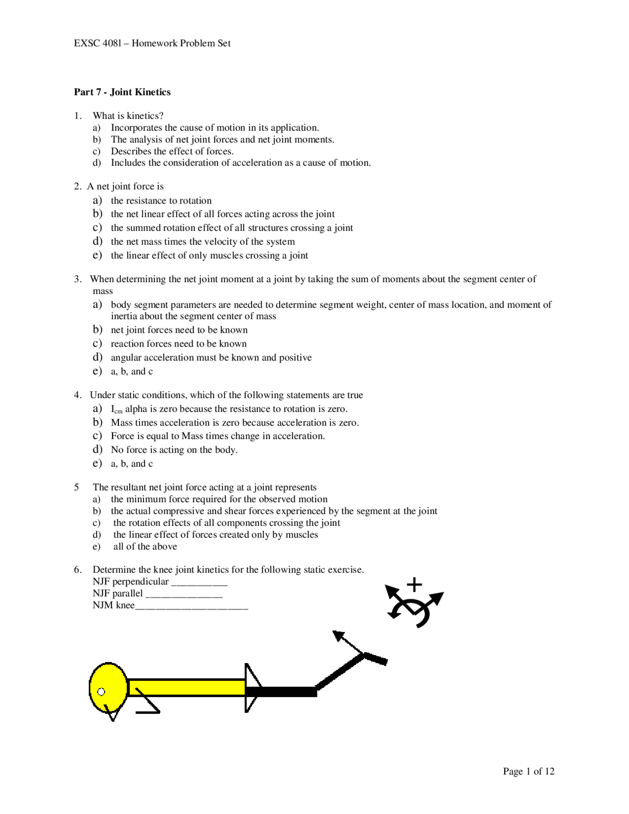 Solved Questions for Assignment 7 - Introduction to Biomechanics | EXSC ...