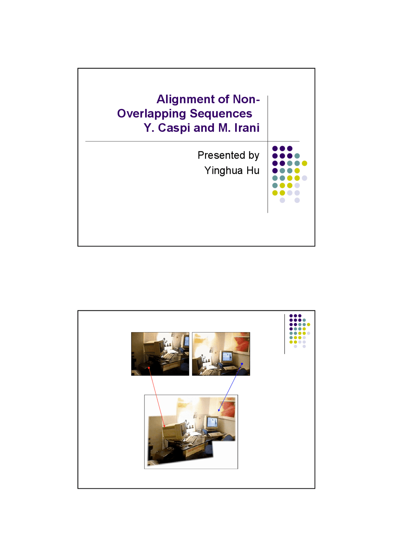 Alignment of Non Overlapping Sequences - Lecture Slides | CAP 6412 ...
