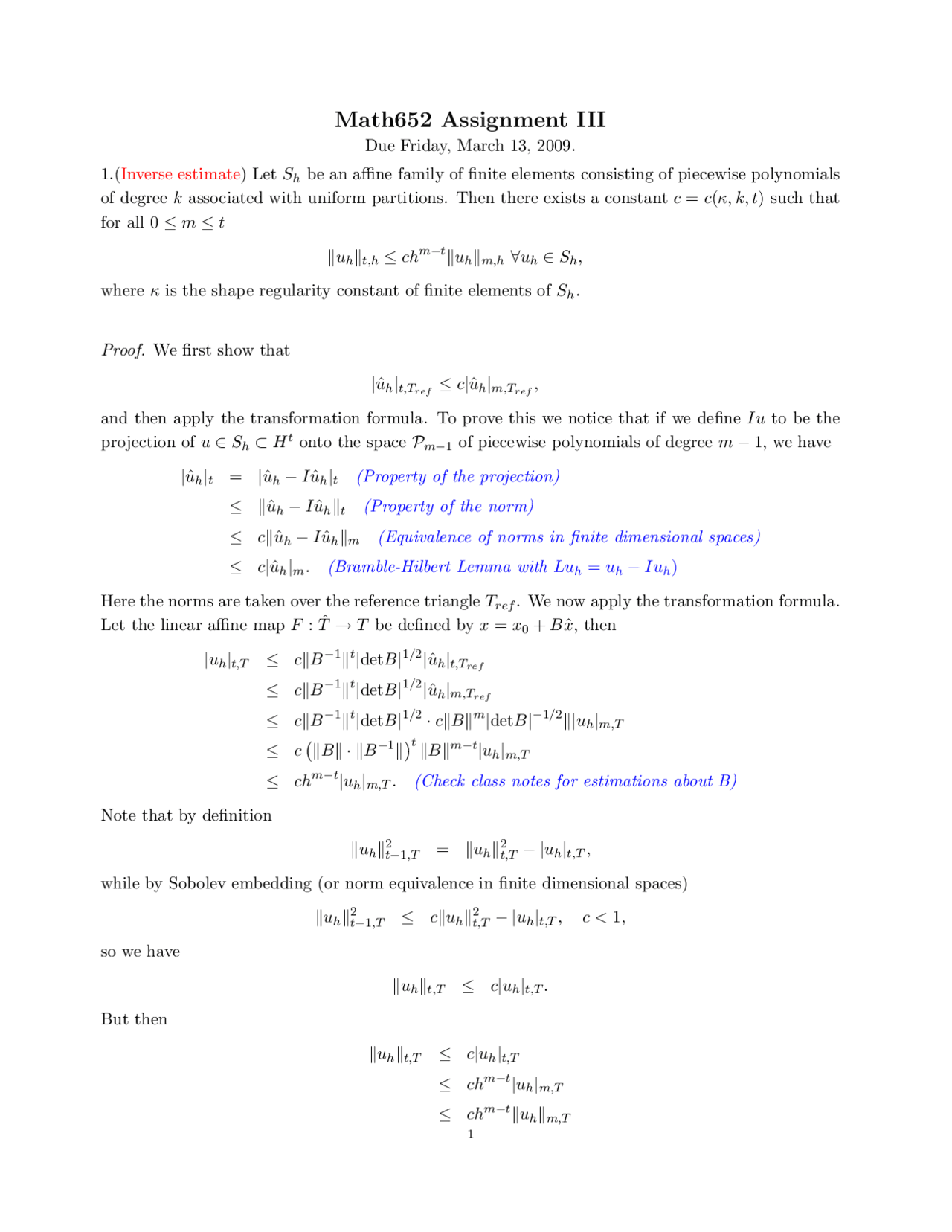 Affine Finite Elements: Inverse Estimate and Convergence Properties - Prof. Yongcheng Zhou ...