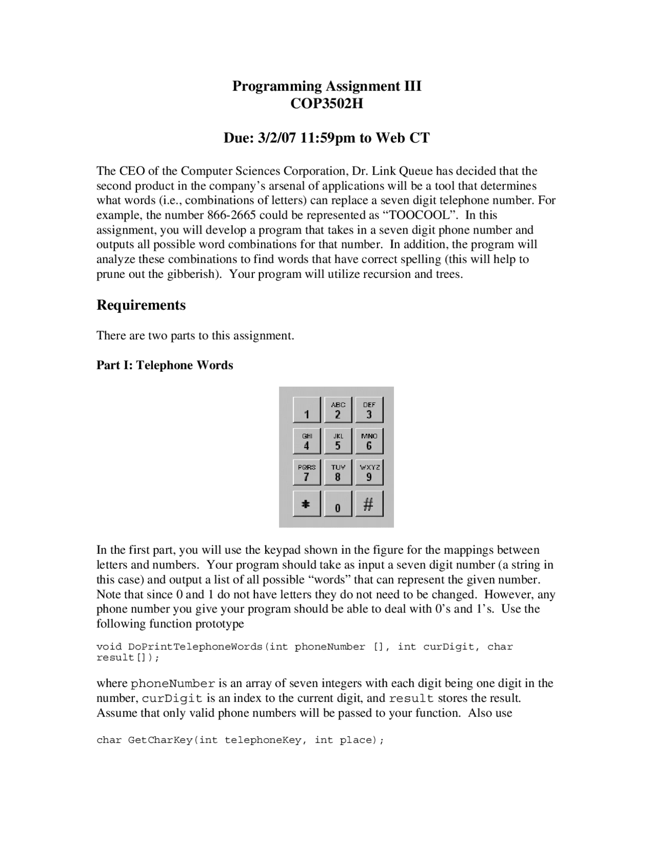 Computer Science I Programming Assignment 3 Cop 3502 Docsity 5732
