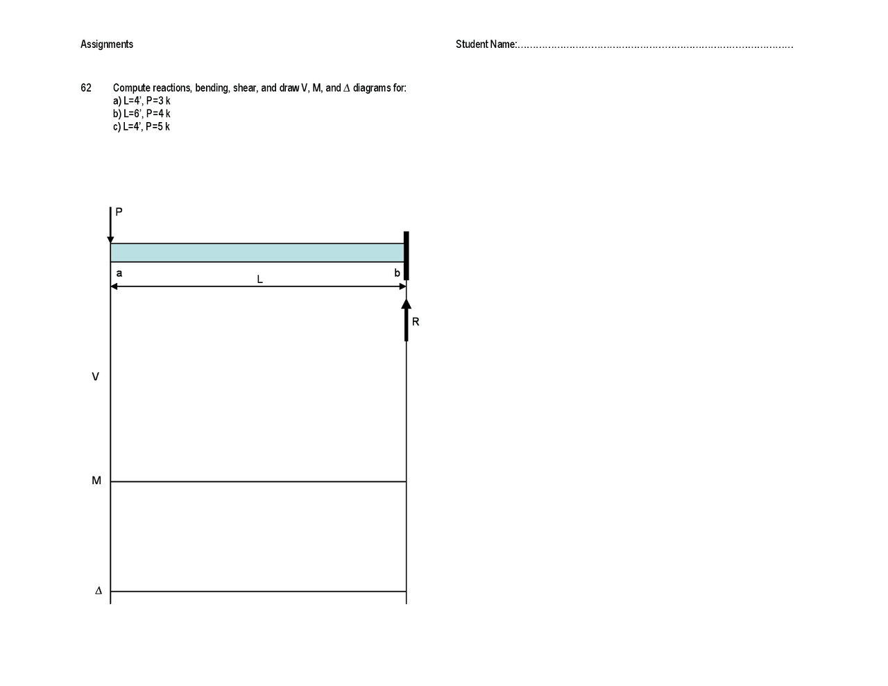 Assignment Problems Building Structures And Seismic Design Arch