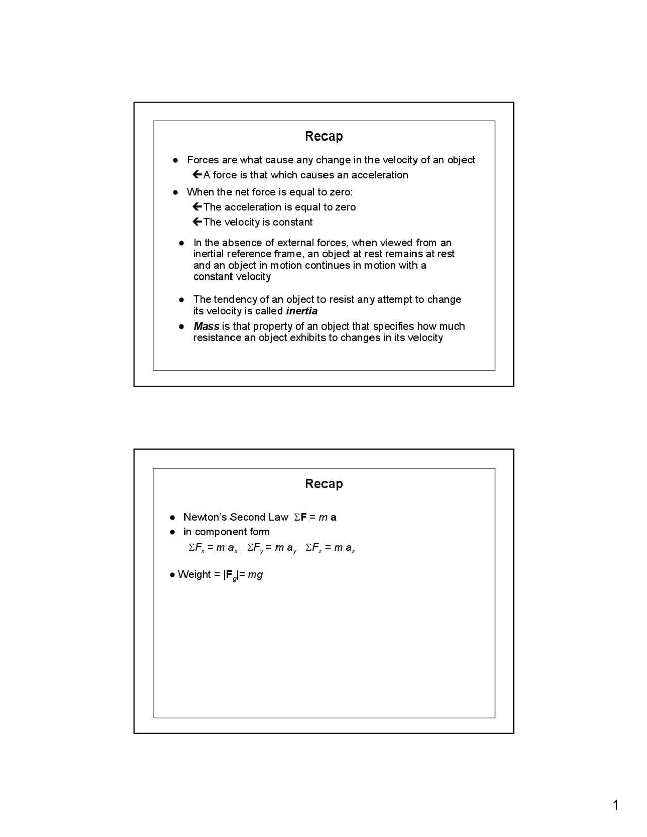 Gravitational Force Newtons Third Law Lecture Slides Phy 2048