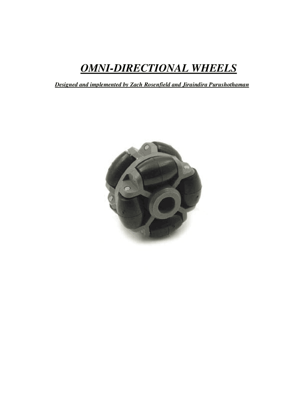 Omni Directional Wheels Introduction To Robotics Project Csci 445