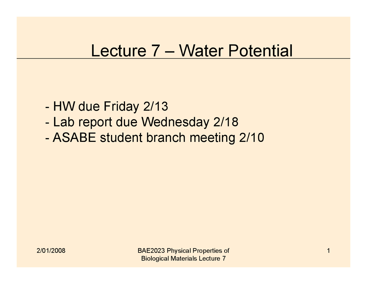 Slides On Water Potential Physical Properties Of Biological Materials