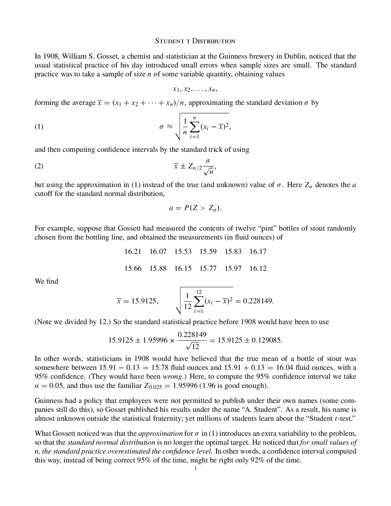 4 Questions On Standard Deviation Exam Math 218 Docsity
