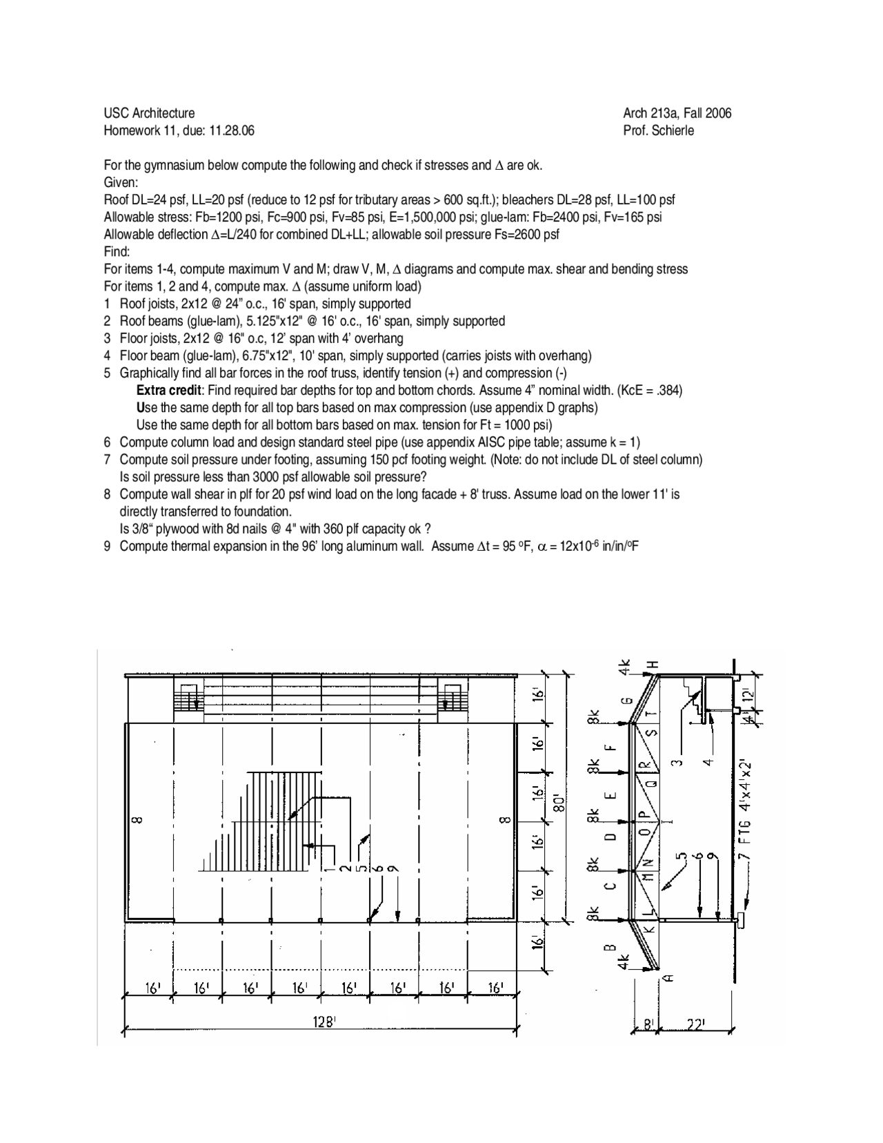9 Problems On Building Structure And Seismic Design Arch 213a Docsity