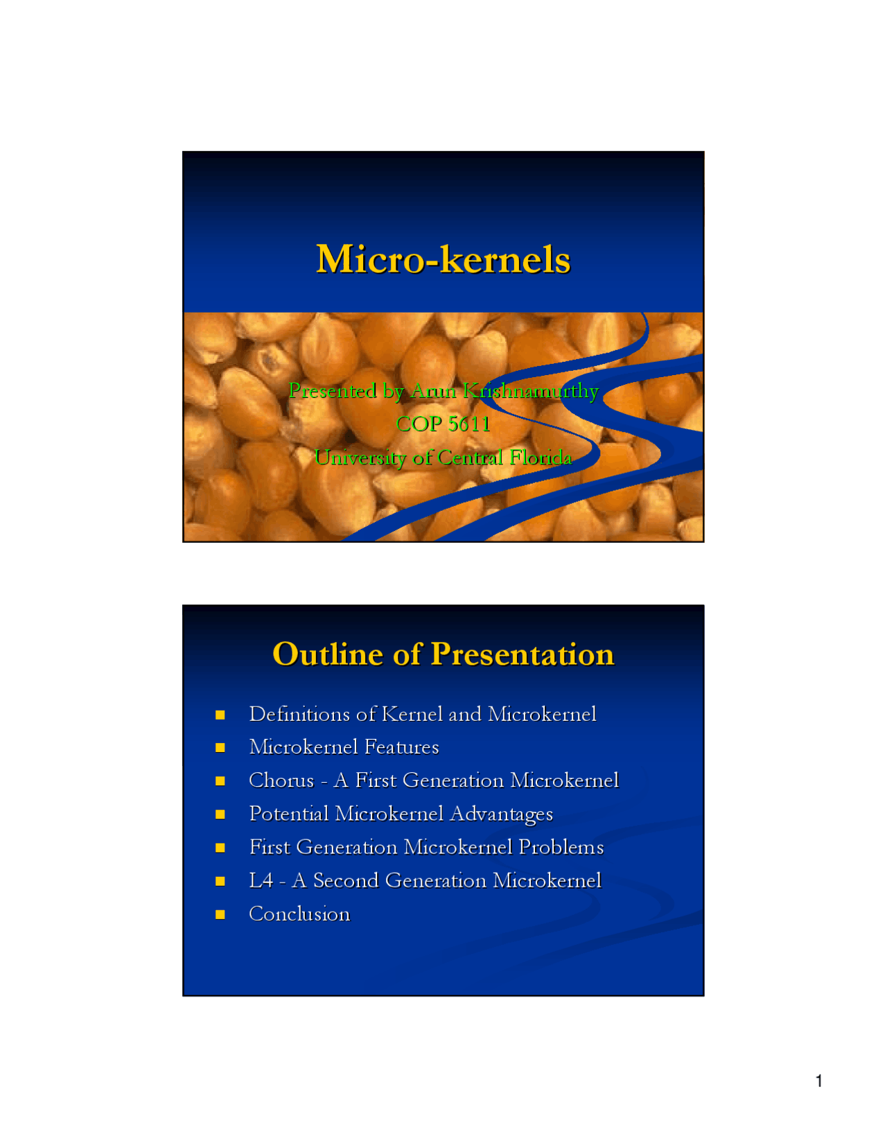 Notes on Slide of Micro- Kernel in Operating System Design Principle ...