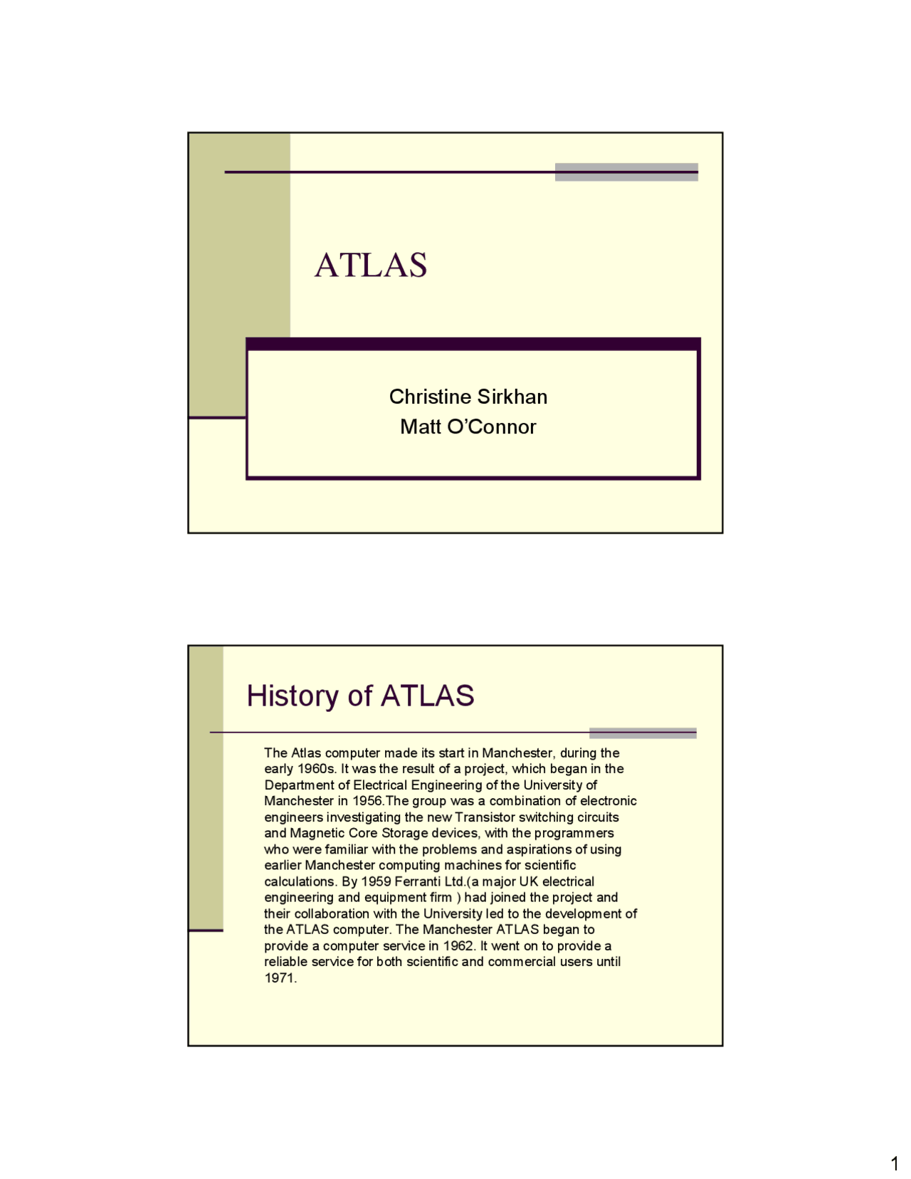 Atlas: Operating Systems Design Principles - Lecture Slides | COP 5611 - Docsity