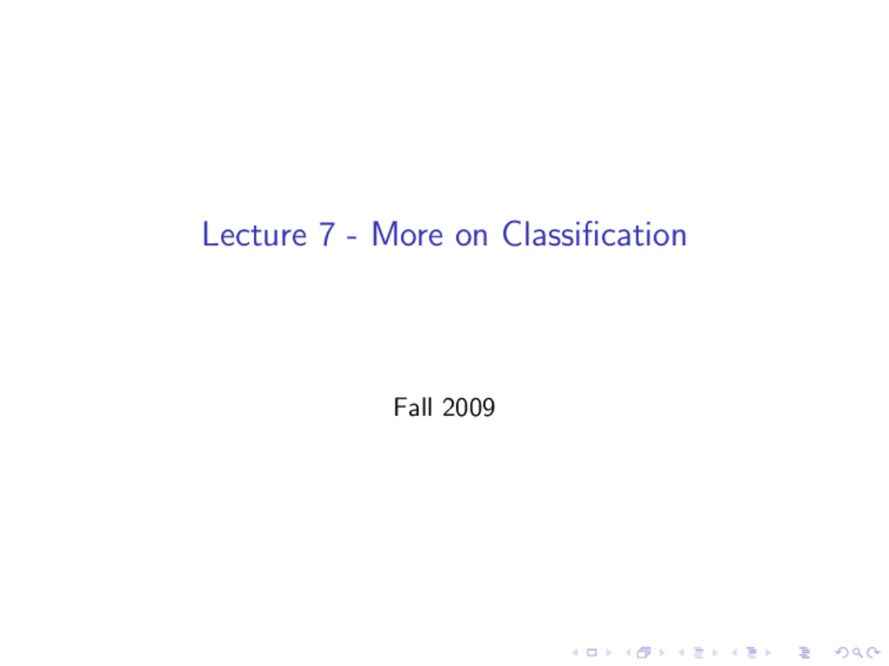 More On Classification Notes On Computer Vision Cap 5415 Docsity