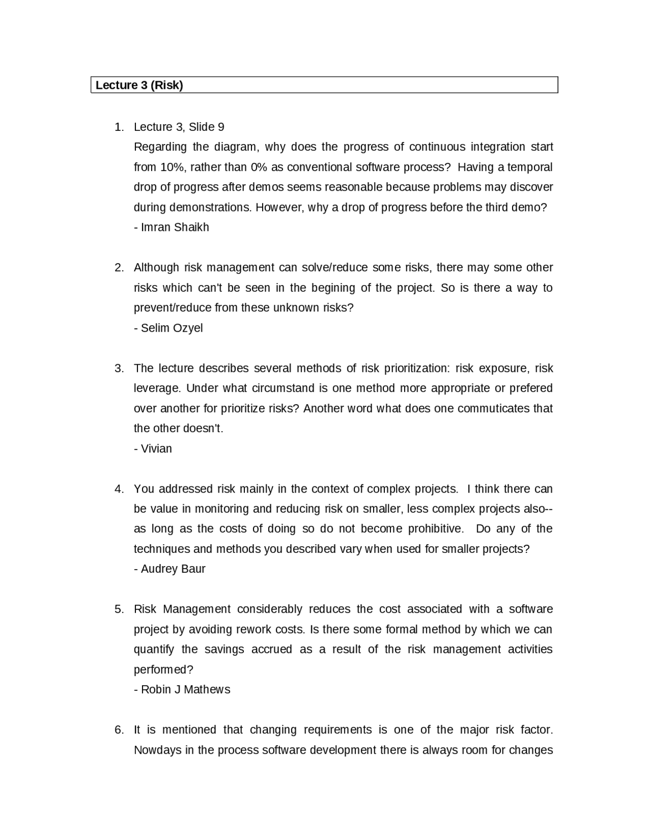 Risk Lecture Notes Sociological Theory I Soci 510 Docsity