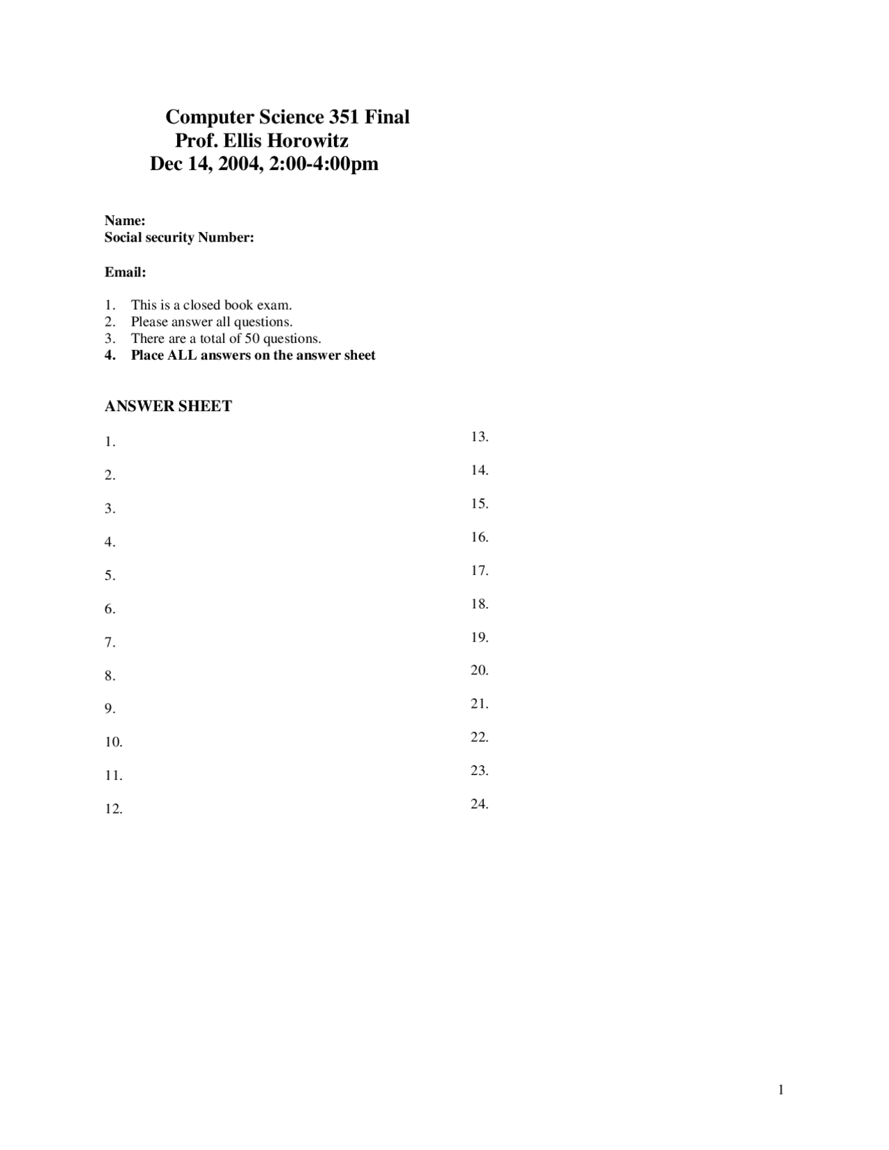 Solved Final Exam Programming And Multimedia On The World Wide Web