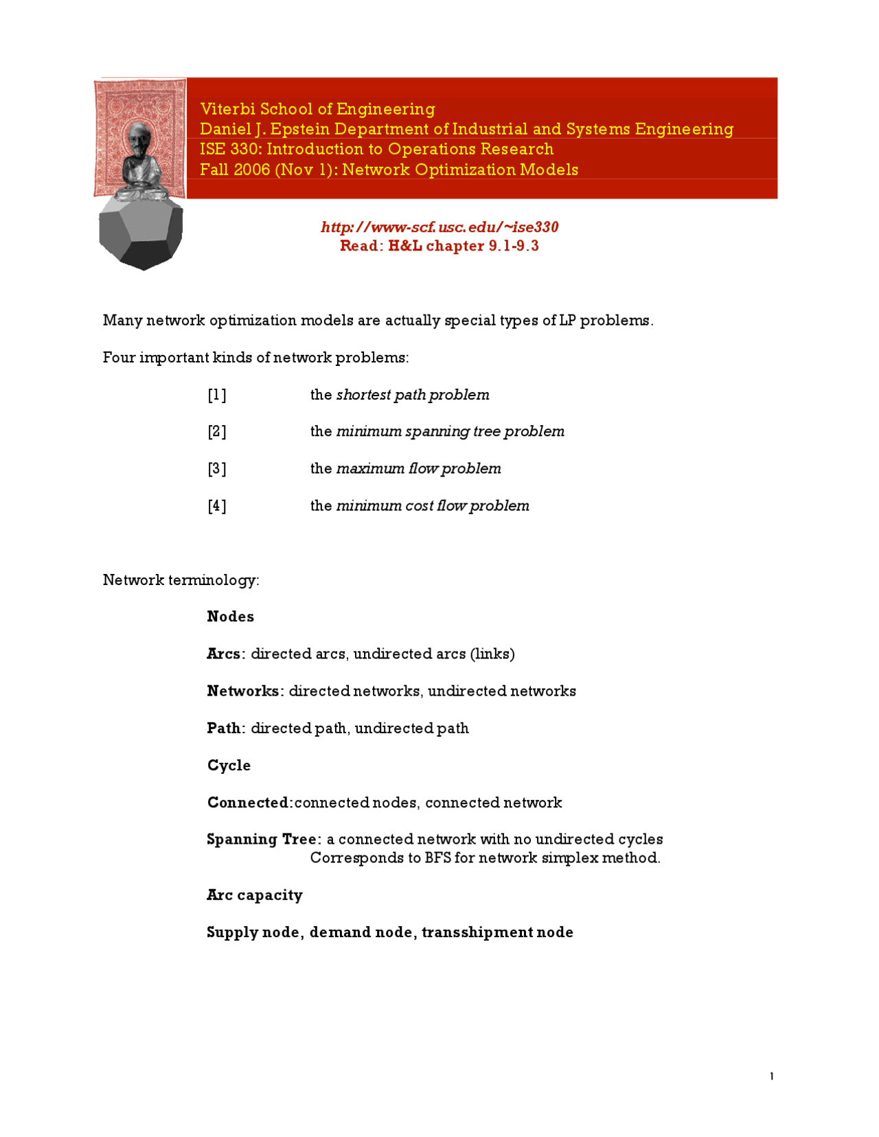 Lecture Slides On Networks Terminology Ise 330 Docsity