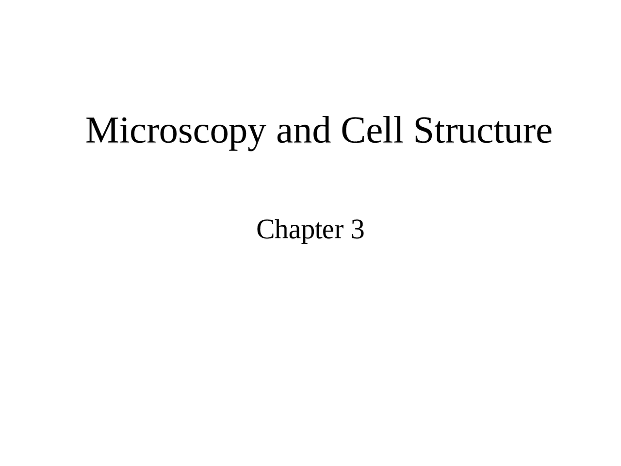 Lecture Slides On Microscopy And Cell Structures Biol 2111 Docsity