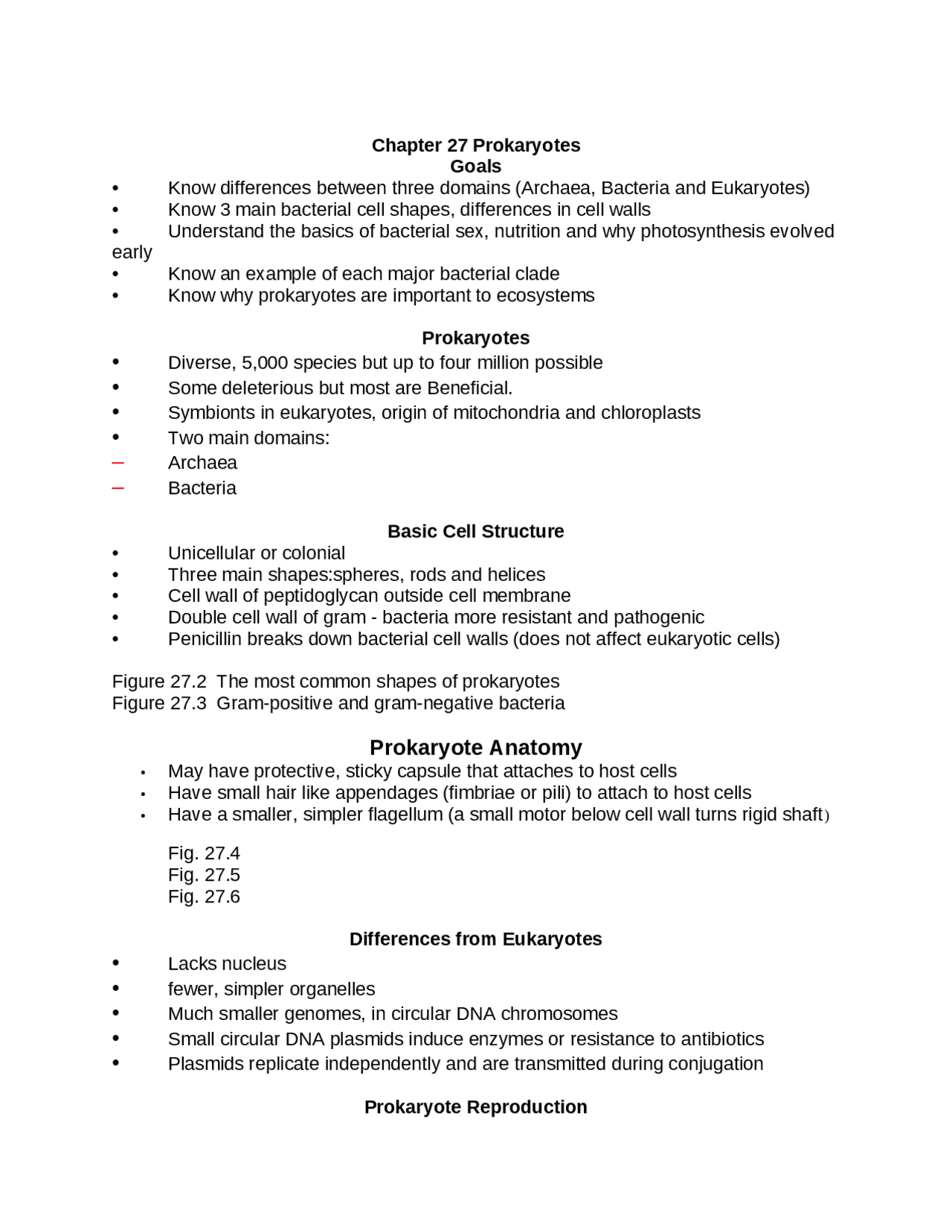 Prokaryotes in Biology for Science Major II - Study Guide | BIOL 1202 ...