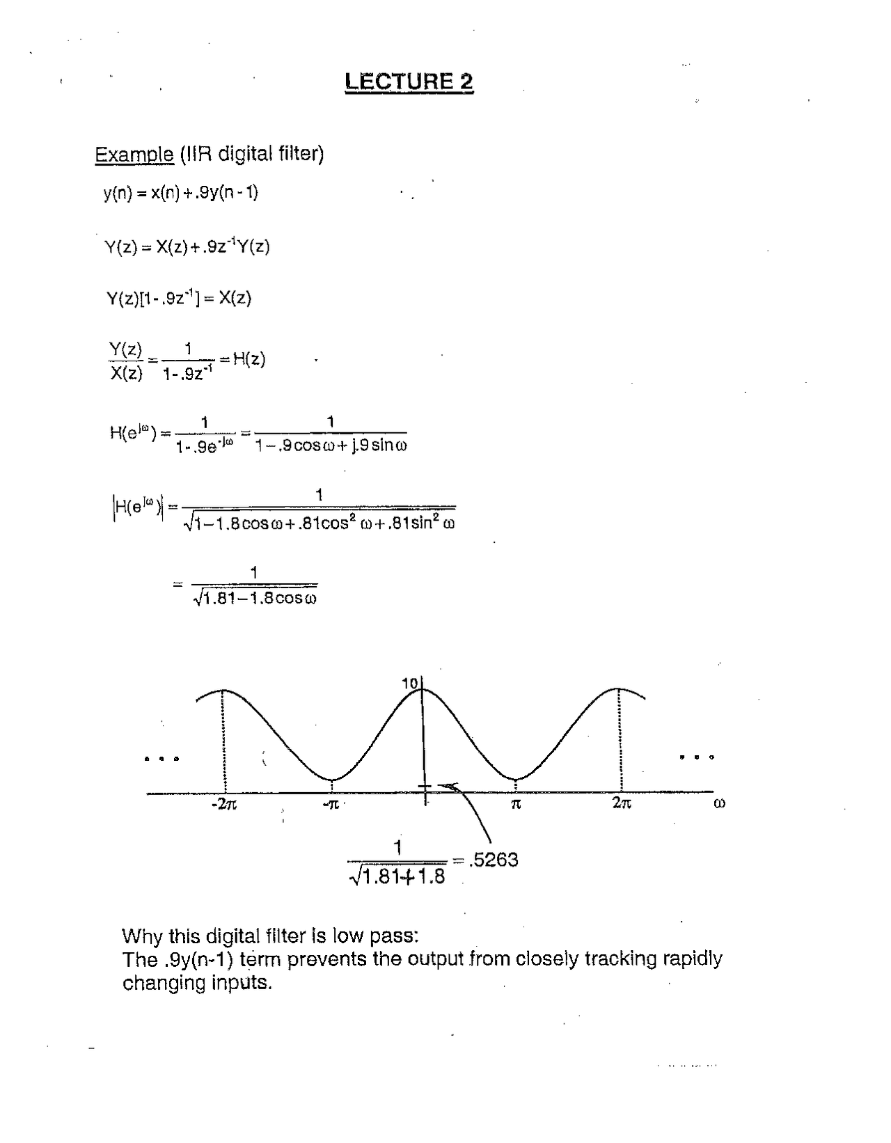 Iir Digital Filter Examples Introduction To Digital Signal