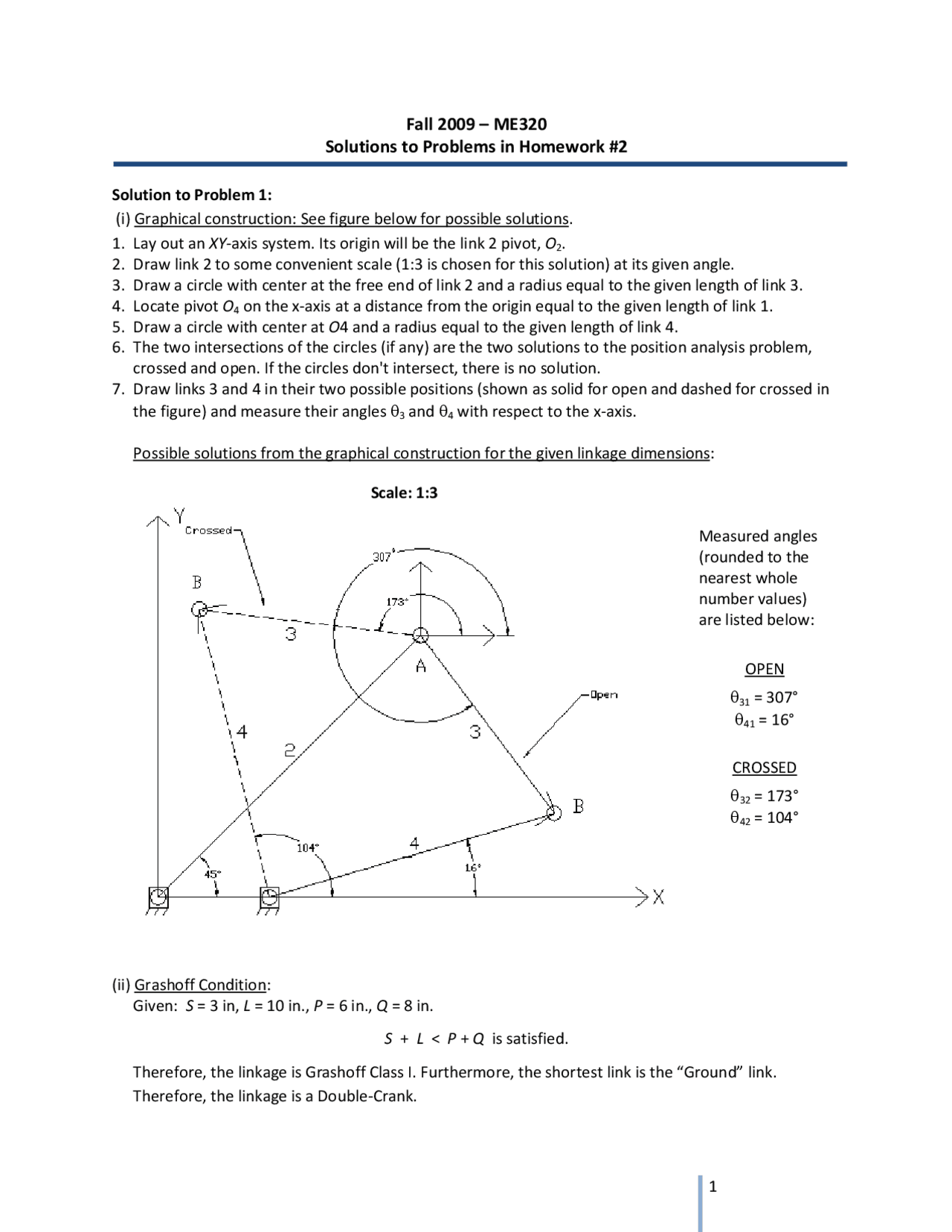 Solution To Problems | Mechanisms and Dynamics of Machinery | ME 320 ...