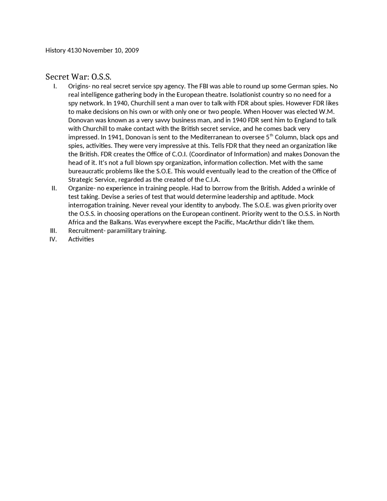 History Of World History Ii Lecture Notes Hist 4130 Docsity