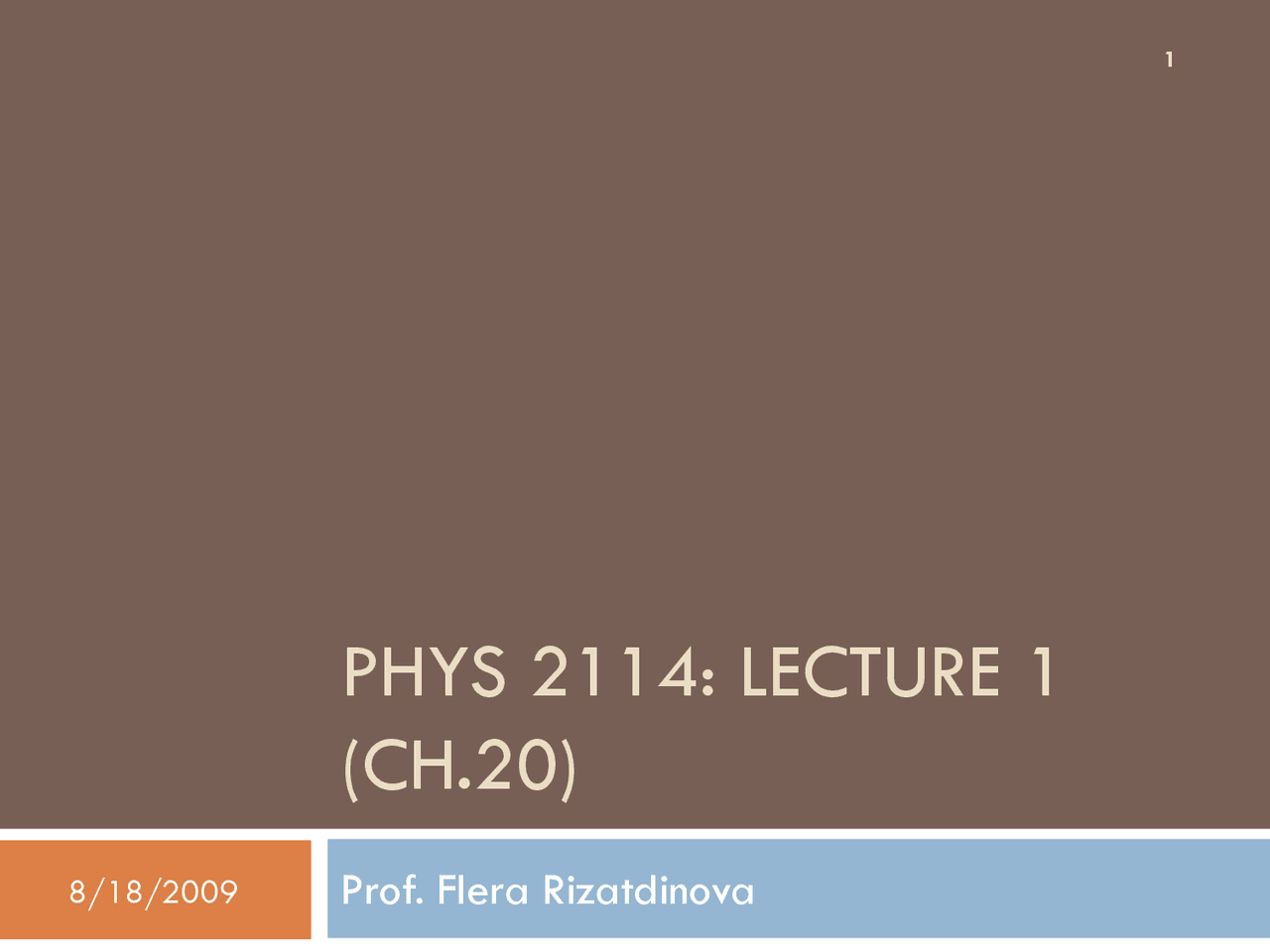 Electric Charge, Coulomb's Law, The Electric Field - General Physics | PHYS 2114 - Docsity
