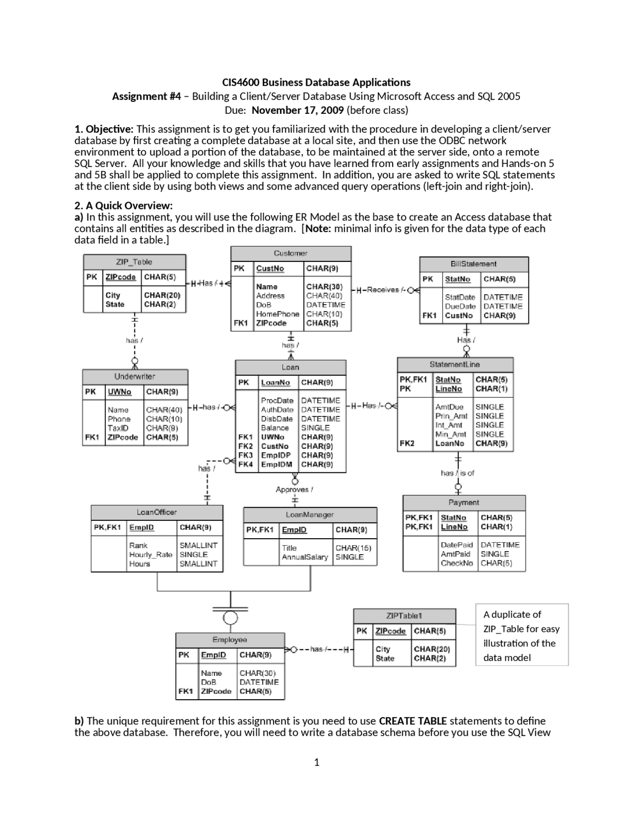 Review Sheet for Business Database Application | CIS 4600 - Docsity