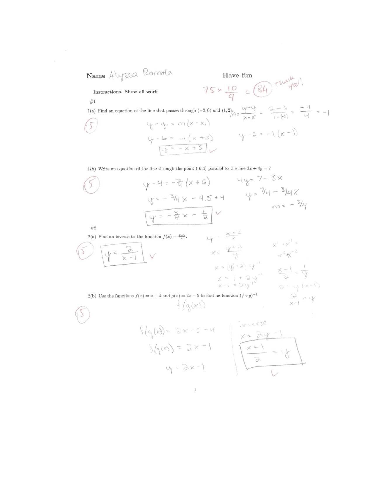 Exam 1 Questions And Solutions Engineering Calculus I Mac 2281