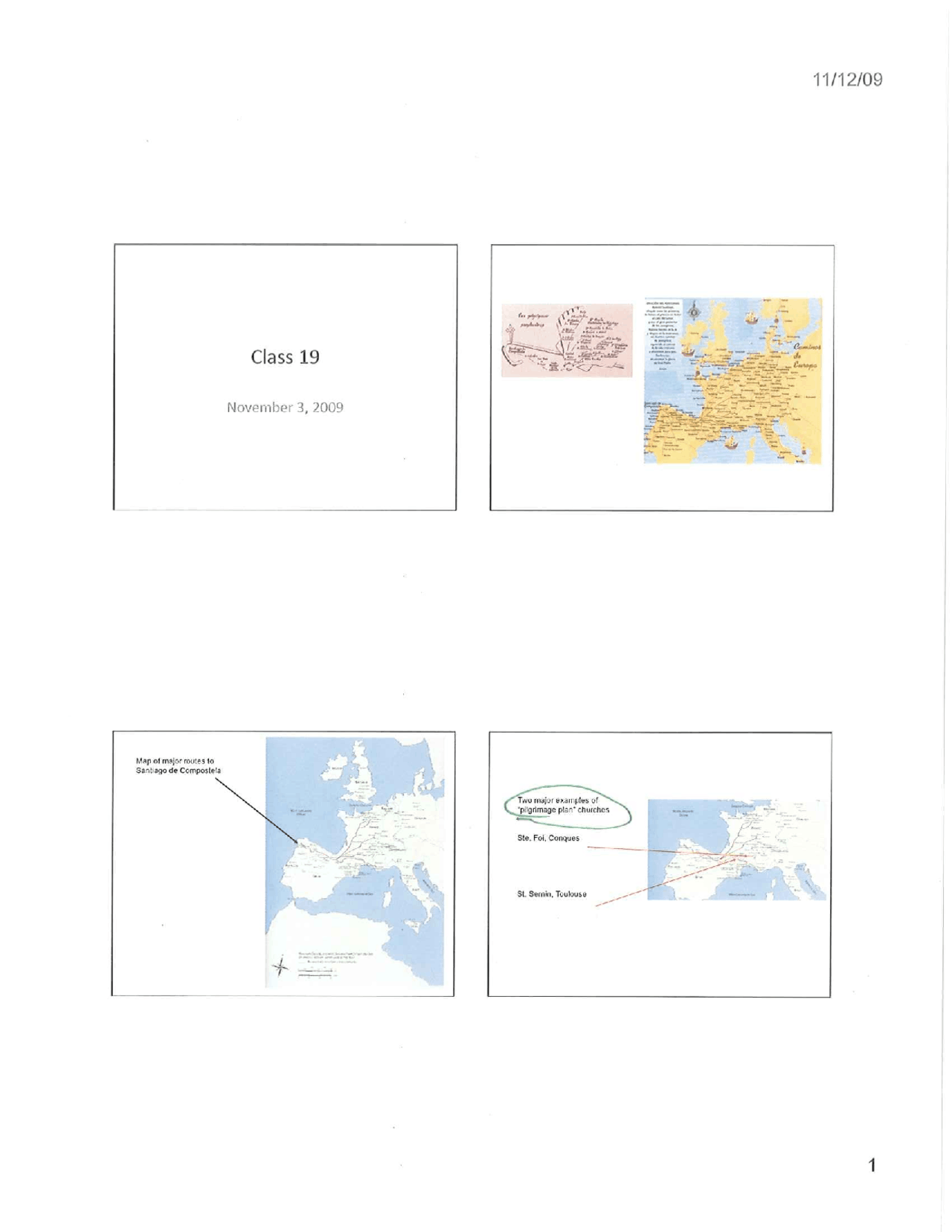 Map of Major Routes, Central Visual - Slides | ID 3741 - Docsity
