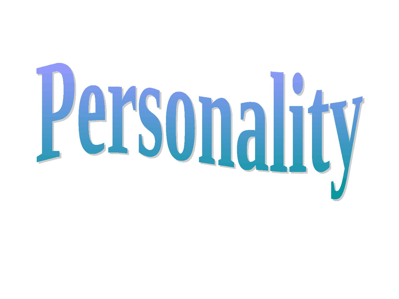 Lecture Slides On Personality Basic Concepts In Psychology Psyc 100