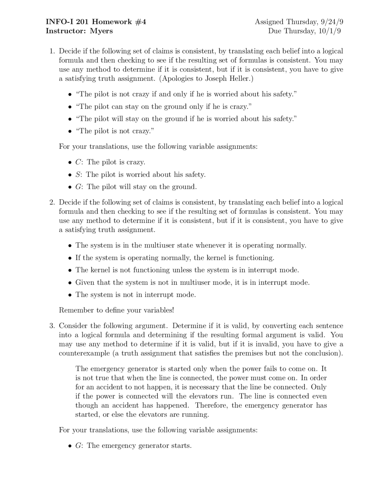 5 Questions On Mathematical Foundations Informatics Assignment 4