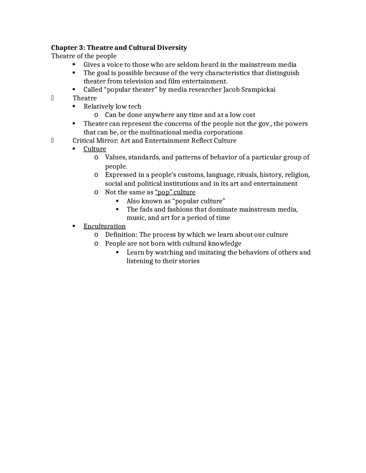Theatre and Cultural Diversity - Introduction to Theatre | THTR 1020 ...